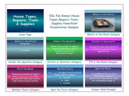 House Types-Repairs-Tools-Supplies PowerPoint Presentation | Teaching ...