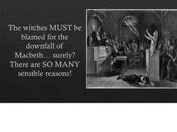 Macbeth and the witches: who is to blame for Macbeth's downfall ...