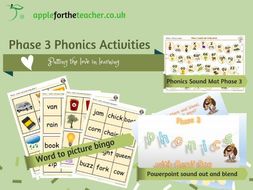 Phonics Letters & Sounds Phase 3 Activity Bundle | Teaching Resources