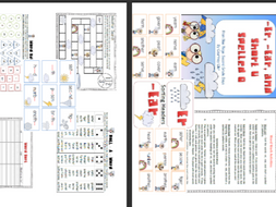 Er, Ear Word Work Phonics Activities | Teaching Resources