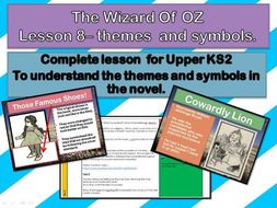 Wizard of Oz - Lesson 8 - Narrative themes and symbols | Teaching Resources