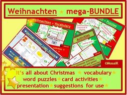 Christmas Colourful German mega-BUNDLE | Teaching Resources