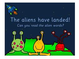 Alien Words PowerPoint | Teaching Resources