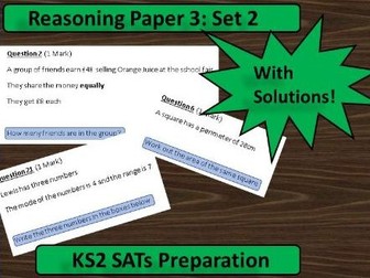 KS2 Maths SATs Reasoning Papers Set 2 Bundle | Teaching Resources