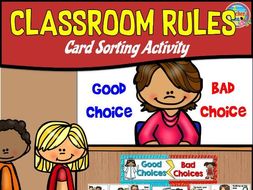 Positive and Negative Behaviour Cards Sorting Activity and Poster ...