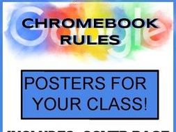 Chromebook Classroom Rules Posters | Teaching Resources