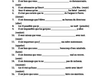 Subjonctif (Subjunctive in French) Bundle | Teaching Resources