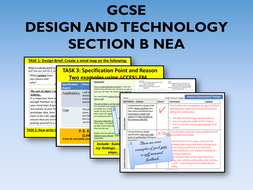 2021 AQA DT GCSE NEA Guide to Section B | Teaching Resources