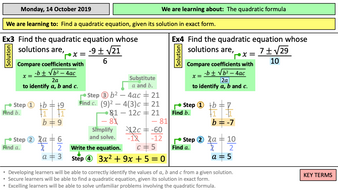 Solving quadratic equations COLLECTION (Bundle) | Teaching Resources