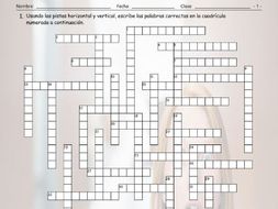 Feelings and Emotions Spanish Crossword Puzzle | Teaching Resources