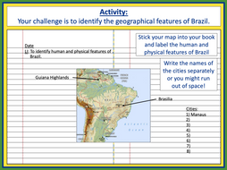 Identifying the human and physical features of Brazil - KS2 | Teaching ...
