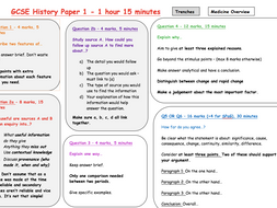 Edexcel GCCE History Paper One - overview | Teaching Resources