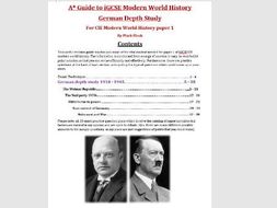 German Depth Study iGCSE CIE revision guide | Teaching Resources