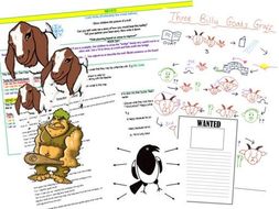 Three Billy Goats Gruff- Talk For Writing Sequence- 3 WEEK UNIT ...