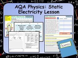 AQA Physics (Science) Static Electricity Lesson | Teaching Resources
