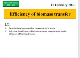 Efficiency of biomass transfer | Teaching Resources