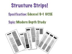 Structure Strips for Edexcel 9-1 GCSE Modern Depth Study | Teaching ...