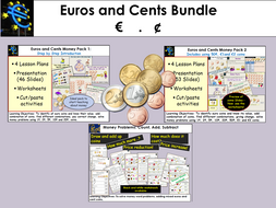 Money: Euros and Cents - Presentations, Worksheets, Activities Bundle ...