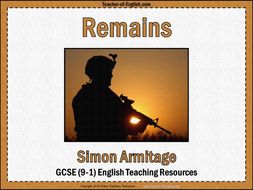 Remains by Simon Armitage | Teaching Resources