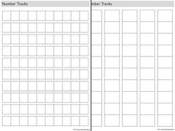 White Rose - Number tracks blank EDITABLE template (2 sheets) - FREE ...