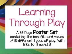 Learning Through Play Poster Set | Teaching Resources