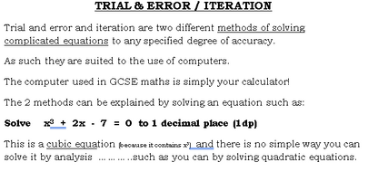 Trial and Error Iteration GCSE (9-1) | Teaching Resources