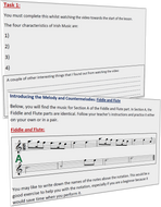 IRISH MUSIC Project 3 Hours of Content | Teaching Resources