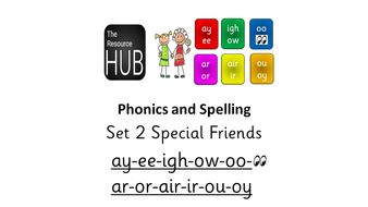 Phonics Set 2 Special Friends Read Write Inc. AY EE IGH OW OO AR OR AIR ...