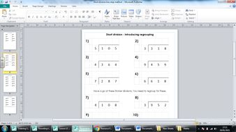Year 3 / 4 - Short Division using Bus Stop Method - Differentiated ...