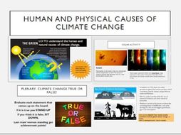 Geography: Human and Physical causes of climate change | Teaching Resources