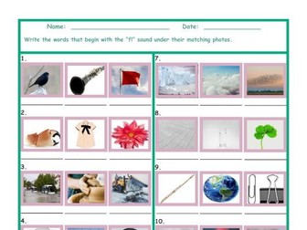 Phonics Consonant Blends BL-CL-FL-GL-PL 5 Worksheet Bundle | Teaching ...