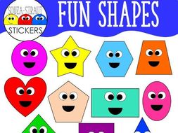 Fun Shapes Clip Arts | Teaching Resources