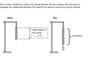 Investigation into the extension of a spring (Hook's Law) | Teaching ...