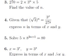 Indices-harder questions (worksheet with detailed solutions) | Teaching ...
