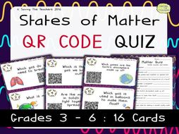 States of Matter (Liquids, Solids, and Gases) QR Code Quiz | Teaching ...