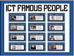 IT ICT FAMOUS PEOPLE POSTERS - COMPUTERS COMPUTING DISPLAY by ...