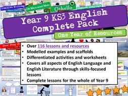 English Year 9 Complete | Teaching Resources