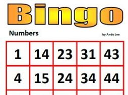 Numbers Bingo (with powerpoint calling) | Teaching Resources
