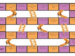 Superlative Adjectives Legal Size Text Chutes and Ladders Game ...