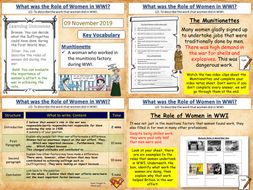 Women's Role in WWI | Teaching Resources