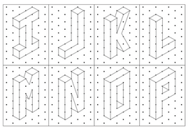 Isometric Alphabet | Teaching Resources