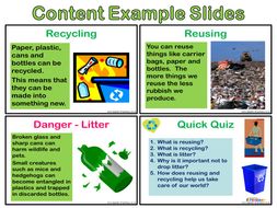 Recycling and Reusing | Teaching Resources