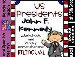 JFK (John F. Kennedy)- American Presidents - Worksheets and Readings ...