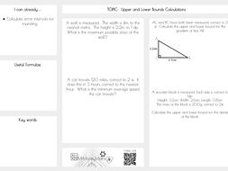 Upper and Lower Bounds Calculations | Teaching Resources