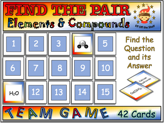7 Games on Atoms, Molecules, Elements, Compounds, Symbols, Formulae and ...