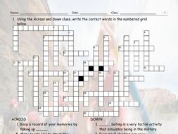 Free Time-Hobbies Crossword Puzzle | Teaching Resources