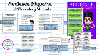 Audience Etiquette for Kids (Elementary) | Teaching Resources