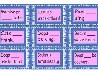 Ability Modals 6 English Legal Text Game Bundle | Teaching Resources