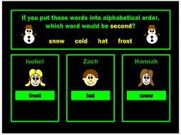 Alphabetical Order Powerpoint Game by Grammatickx | Teaching Resources