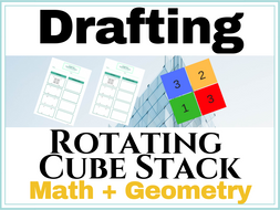 Isometric Rotating Cube Stack Worksheet | 2D to 3D Cube Stack Exercises ...